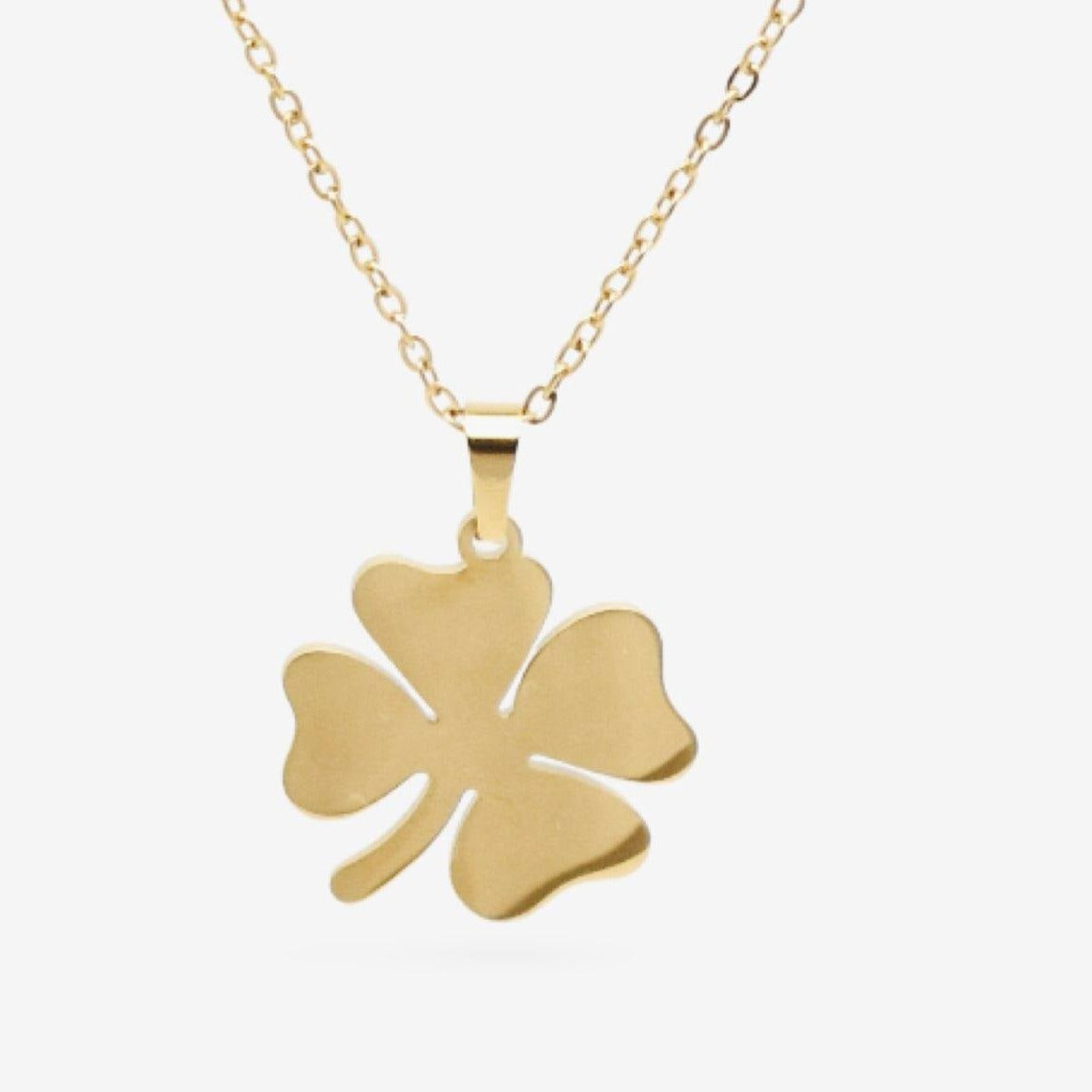 Collier Trèfle Doré - CL-031 – Maison Elyor LLC